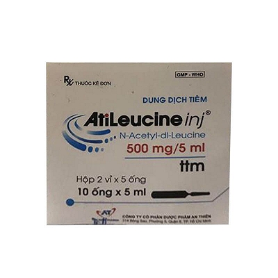 Atileucine N Acetyl Dl Leucine 500mg/5ml tiêm An Thiên (H/10ống/5ml ...