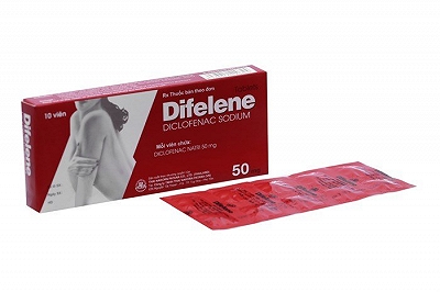 Difelene diclofenac 50mg Thái Lan (H/10v) | Top Thuốc