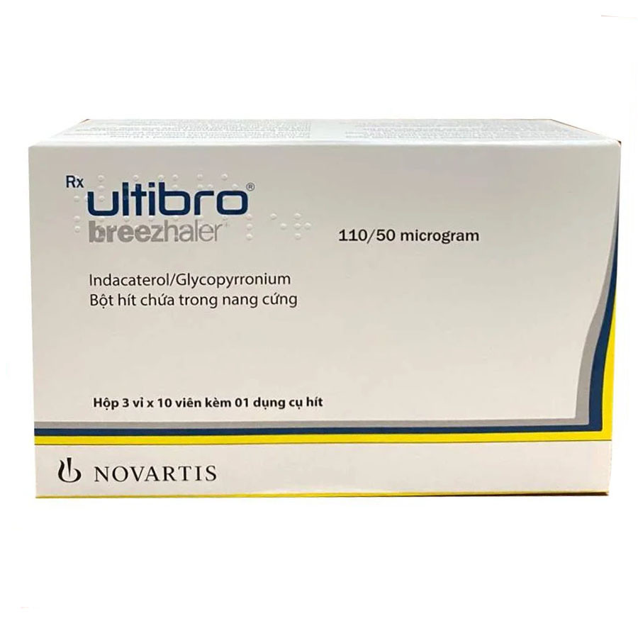Ultibro Breezhaler 110/50 Mcg Novatis (H/30v) Date T2/2024 | Top Thuốc